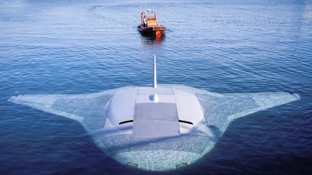 Estados Unidos presentó una sorprendente mantarraya robot