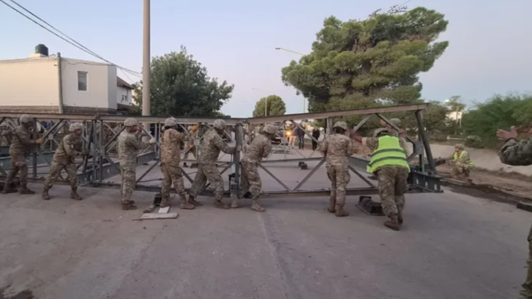 Bahía Blanca: cómo son los puentes móviles del Ejército Argentino